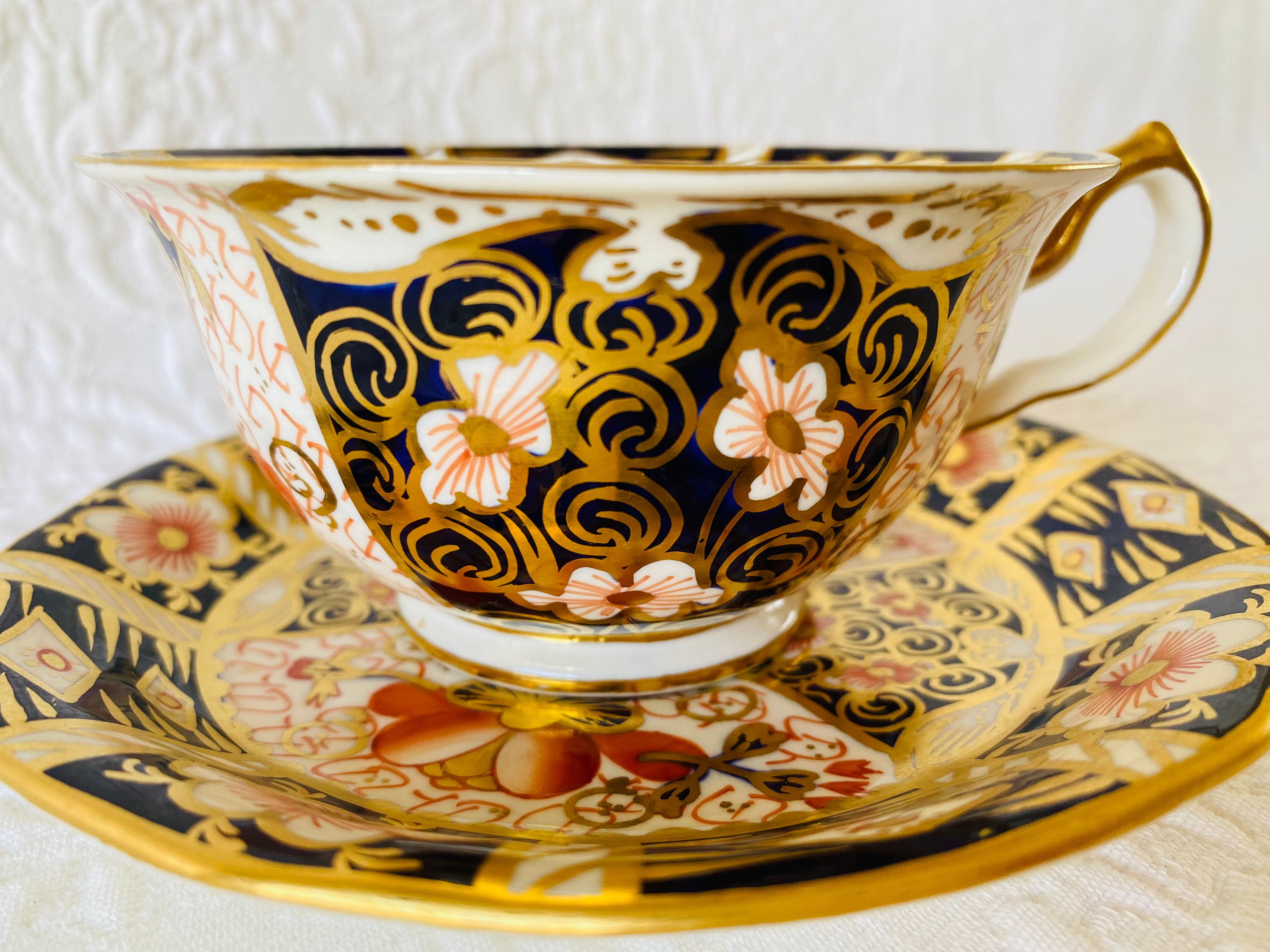 Royal Crown Derby Cup & Saucer – Raindrops On Roses